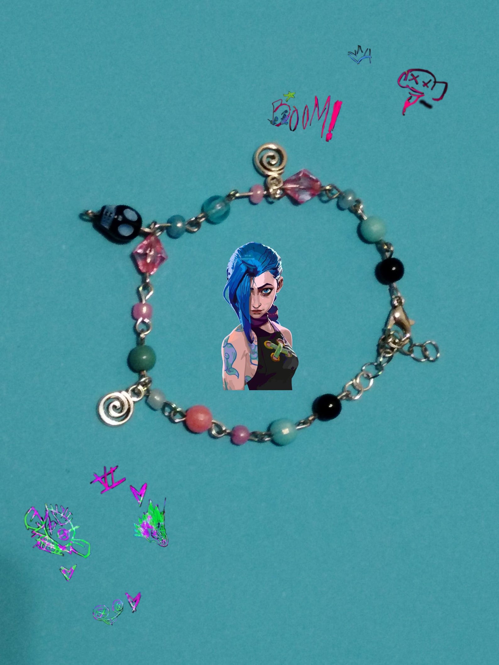 Jinx From Arcane Inspired Bracelet - Etsy