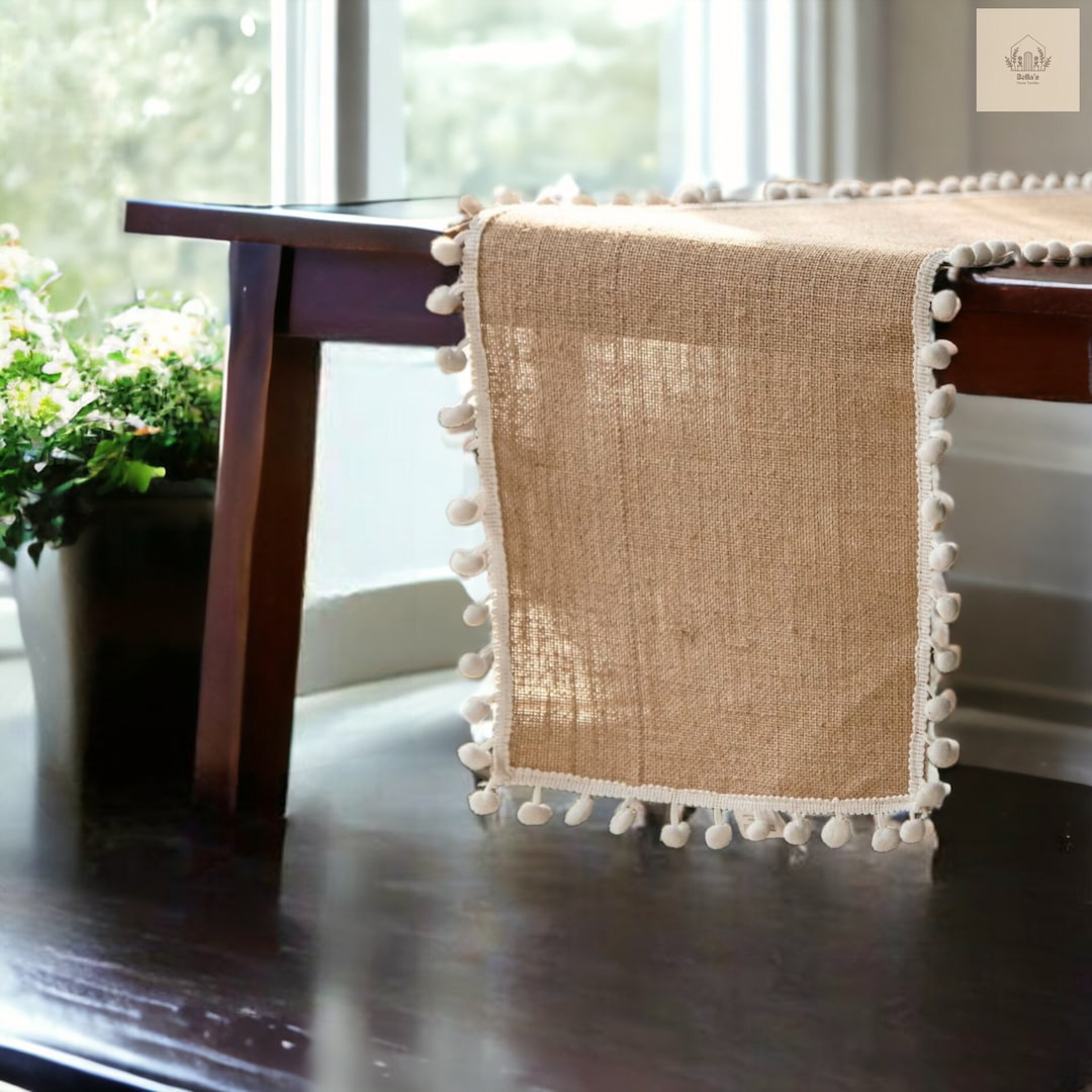Rustic Jute Table Runners,bohemian Table Runners,handmade Table Cloth ...