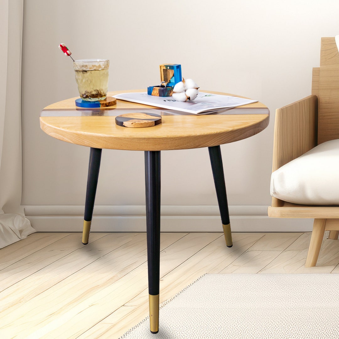 20",24",32" Resin Camphor Round Side Table,epoxy End Table,coffee Table ...