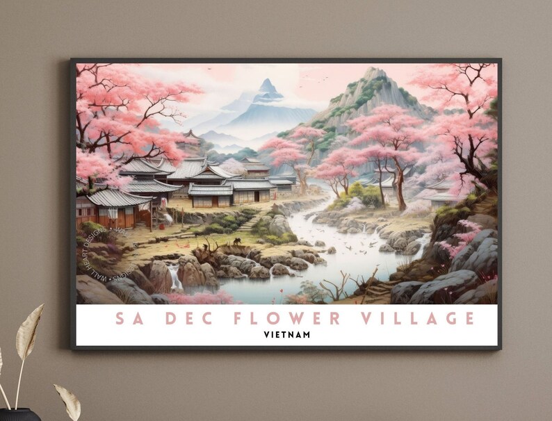 Morning at Sa Dec Flower Village, Vietnam Mountain Village, Vietnamese ...