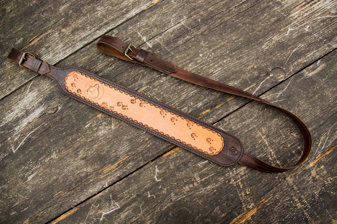 Hand-tooled Rifle Sling Made of Saddle Leather - Etsy UK