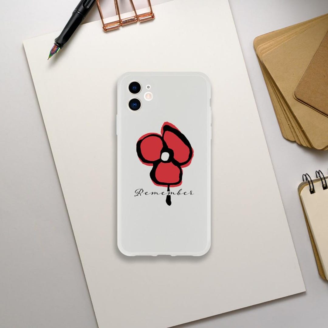 Poppy Remember | Remembrance Day | Poppy Design Flexi Phone Case ...
