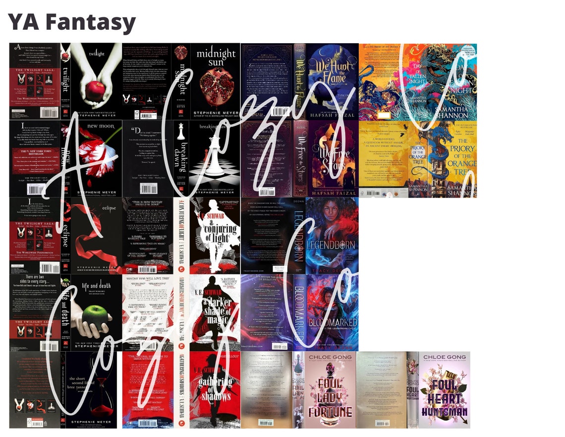 YA Fantasy - Mini Book Covers for DIY Mini Books - DIGITAL Download - Etsy