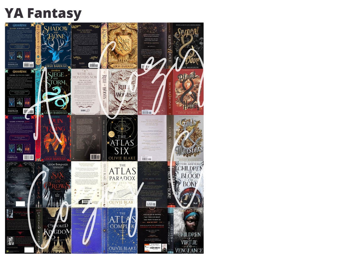 YA Fantasy - Mini Book Covers for DIY Mini Books - DIGITAL Download - Etsy
