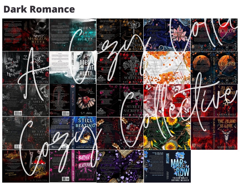 Dark Romance - Mini Book Covers for DIY Mini Books - DIGITAL DOWNLOAD ...