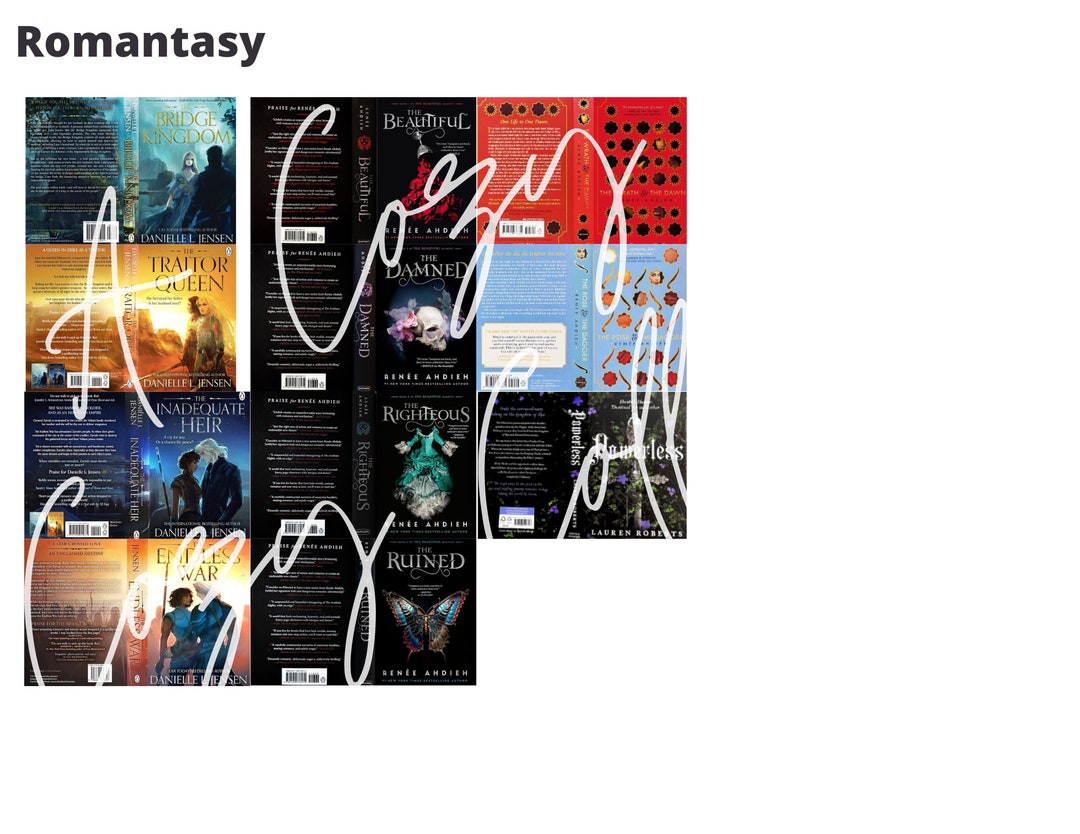 Romantasy Collection - Mini Book Covers for DIY Mini Books - DIGITAL ...