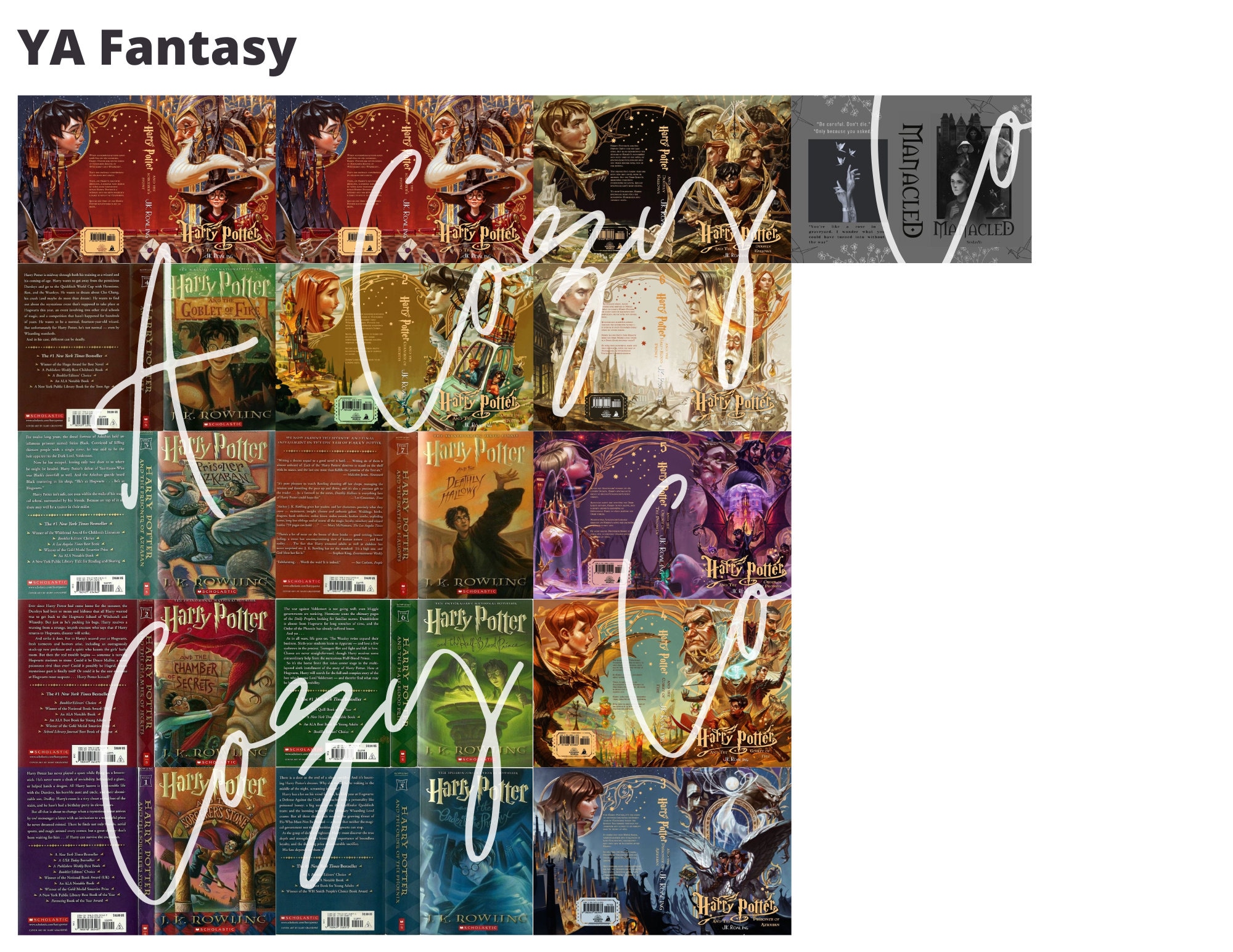 YA Fantasy - Mini Book Covers for DIY Mini Books - DIGITAL Download - Etsy