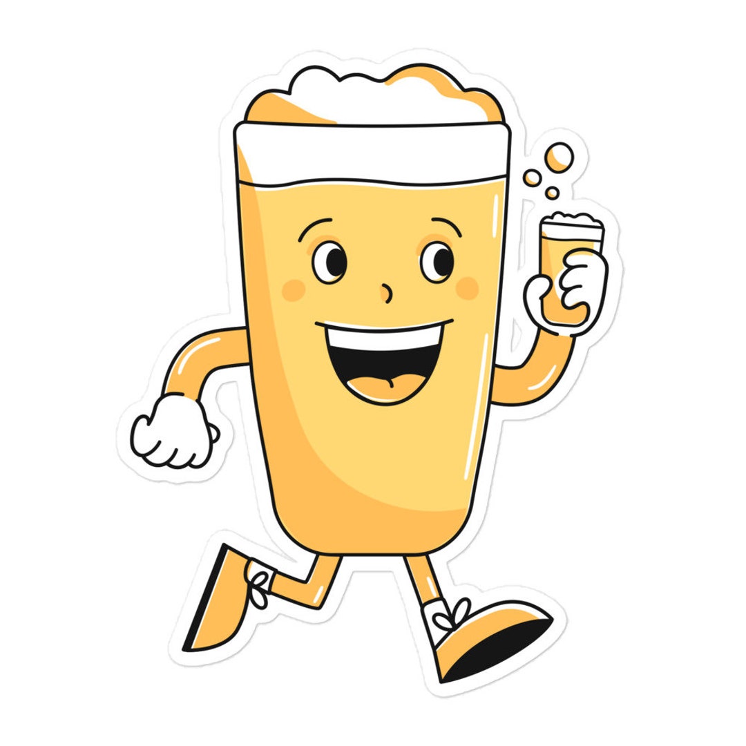 Brooklyn Beer Runner Sticker - Etsy