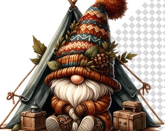Camping Gnome Clipart, Camping Gnome, Camping Gnome Png, Gnome Clipart ...