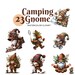 Gnome Clipart 1, Camping Gnome, Gnomes Clipart, Gnome Camping, Cute ...