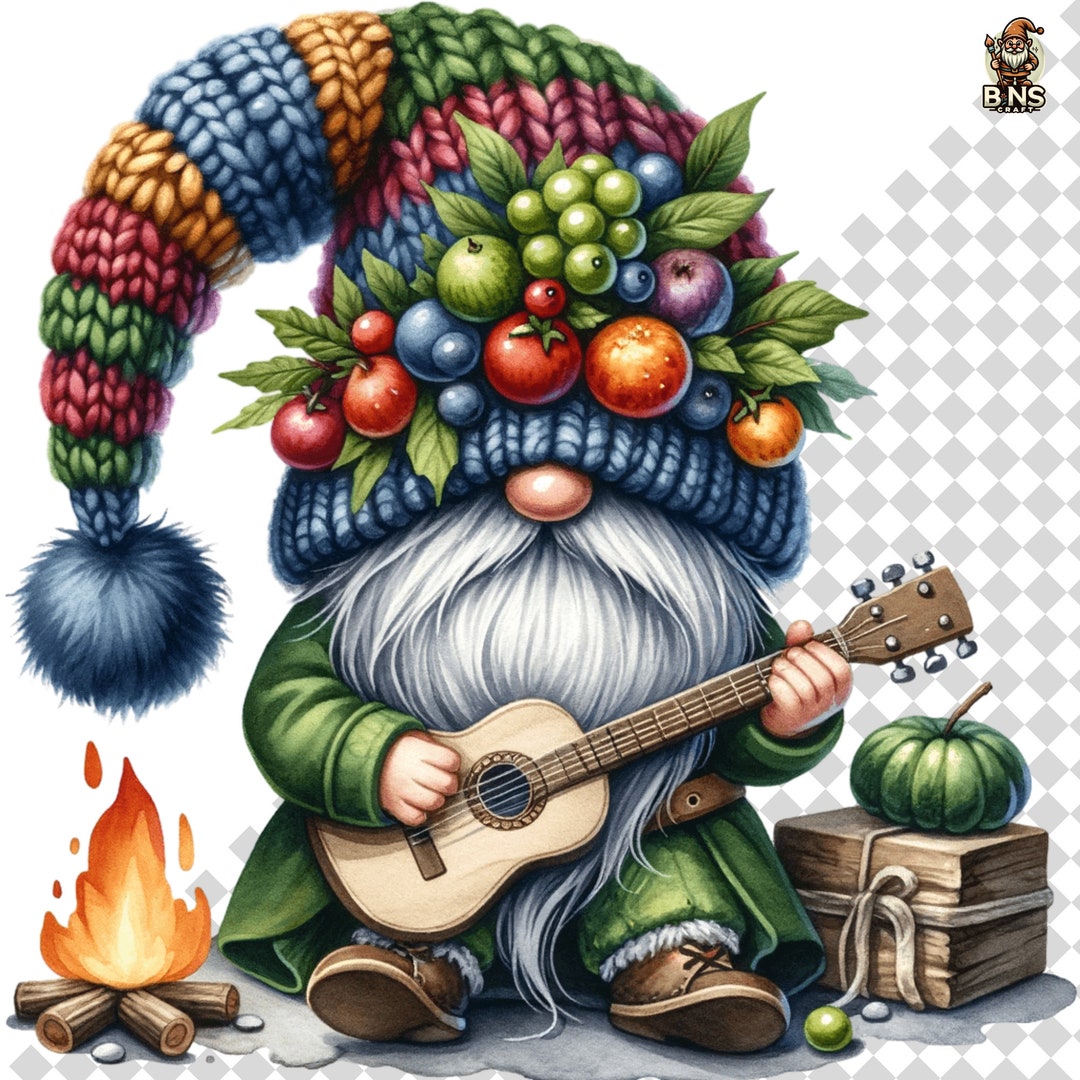 Gnome Clipart 2, Camping Gnome, Gnomes Clipart, Gnome Camping, Cute ...