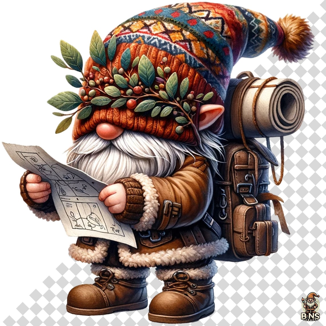 Gnome Clipart 5, Camping Gnome, Gnomes Clipart, Gnome Camping, Cute ...