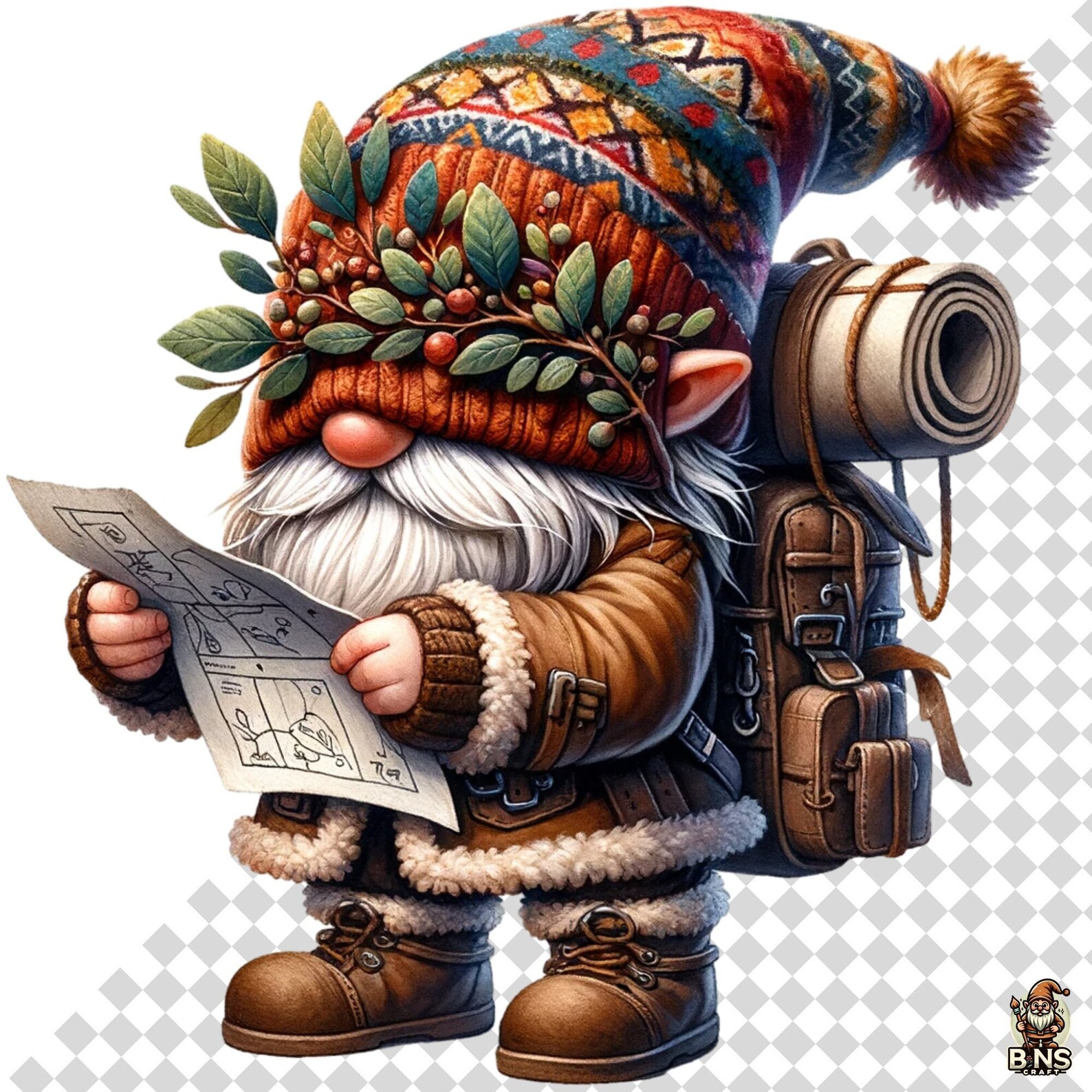 Gnome Clipart 5, Camping Gnome, Gnomes Clipart, Gnome Camping, Cute ...