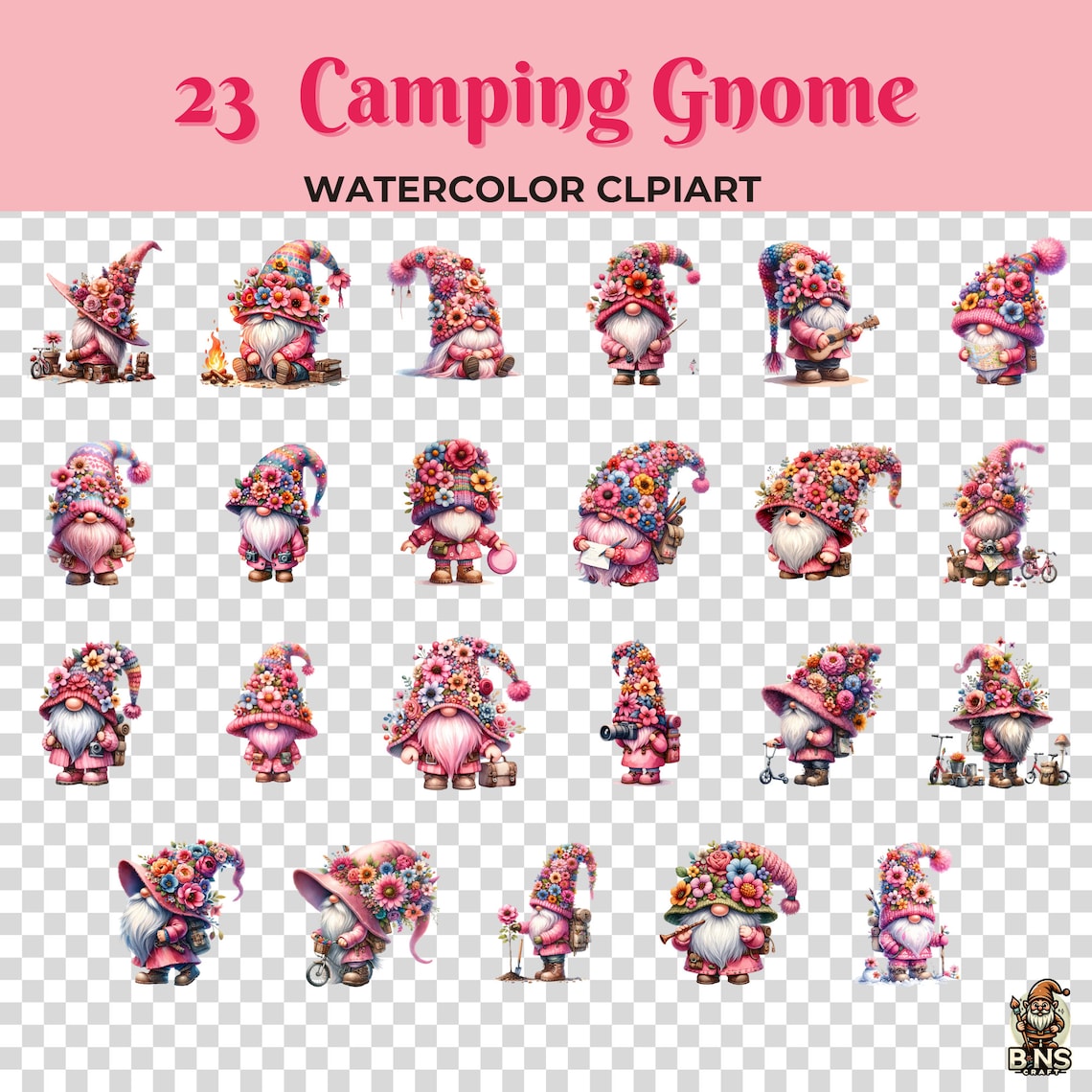 Camping Gnome Clipart, Camping Gnome, Camping Gnome Png, Gnome Clipart ...