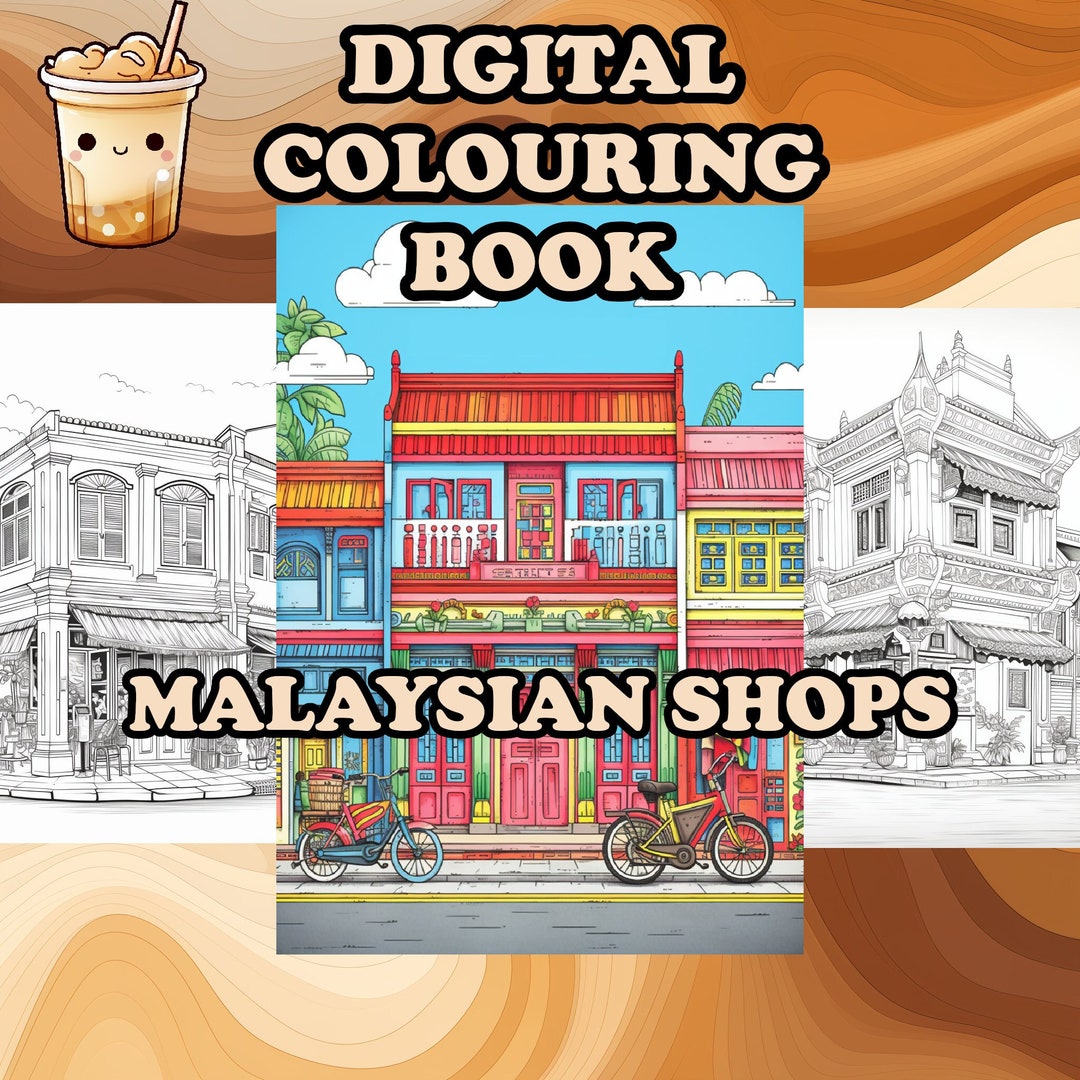 Digital Colouring Book Malaysian Shops - Etsy