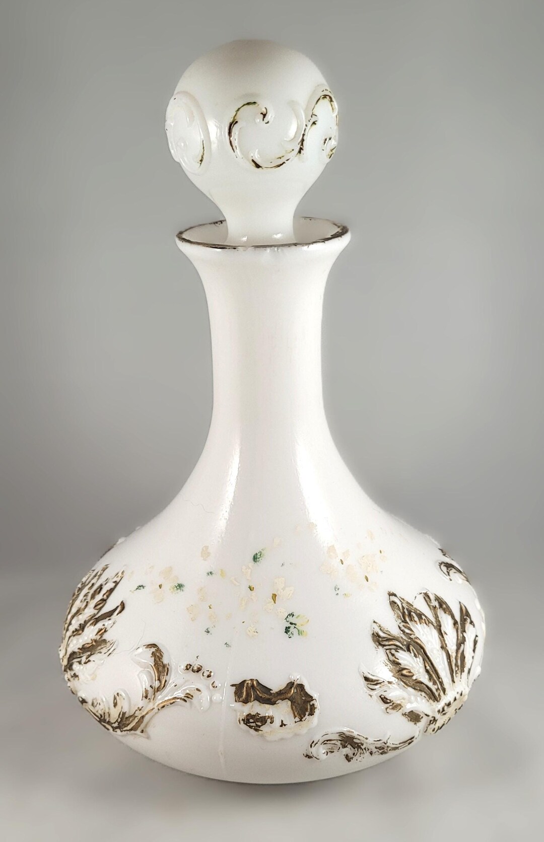 Antique Victorian EAPG Ray End by Dithridge & Company Large Milk Glass ...