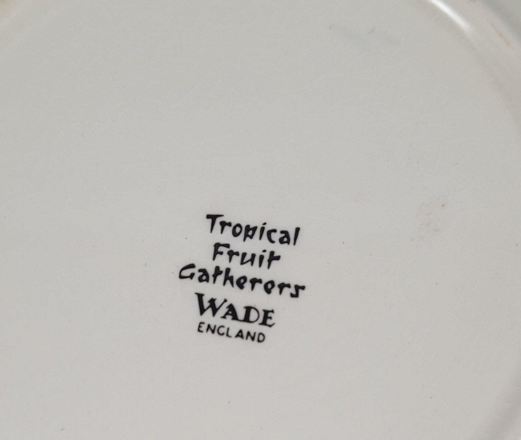 Vintage Mid-century Wade Pottery tropical Fruit Gatherers Tray Dishes ...