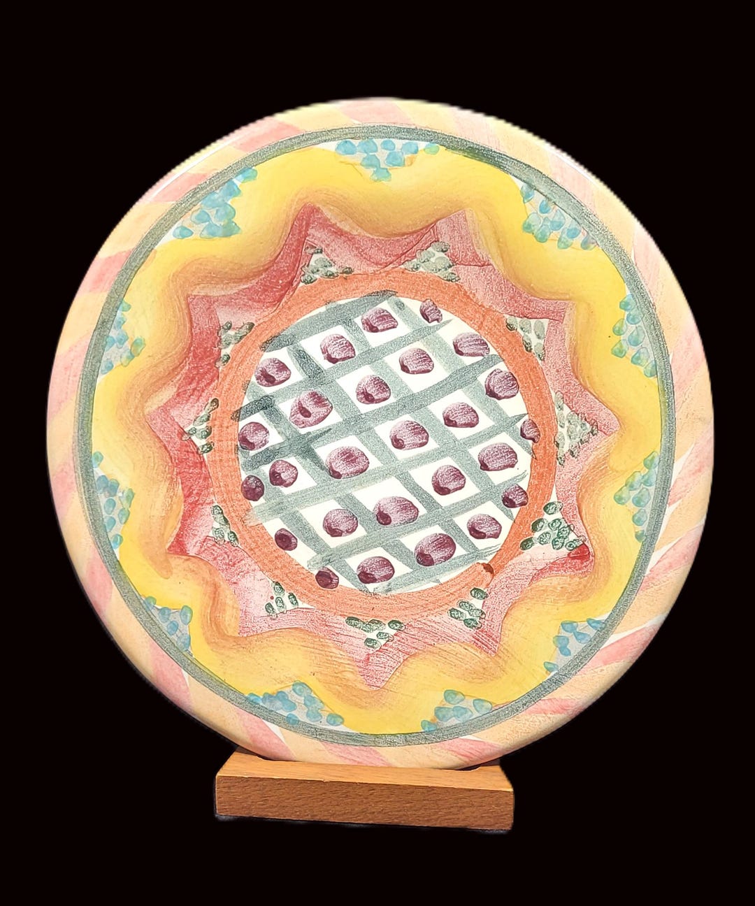 Mackenzie-childs Keukenhof 7.25" Bread Plate - Etsy