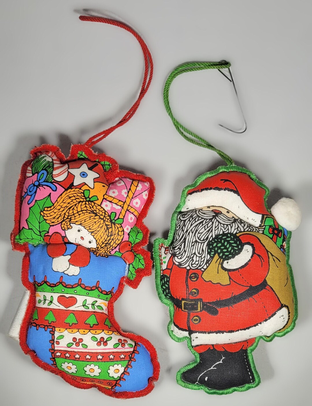 1970s Hallmark Stuffed Christmas Stocking With Toys & Stuffed Santa ...