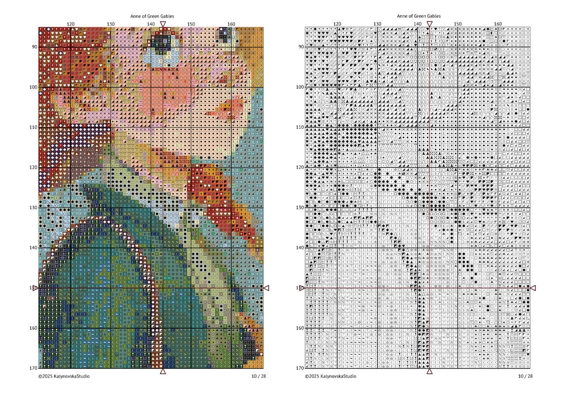 Anne of Green Gables Cross Stitch Pattern: Vintage Design (PDF Download ...