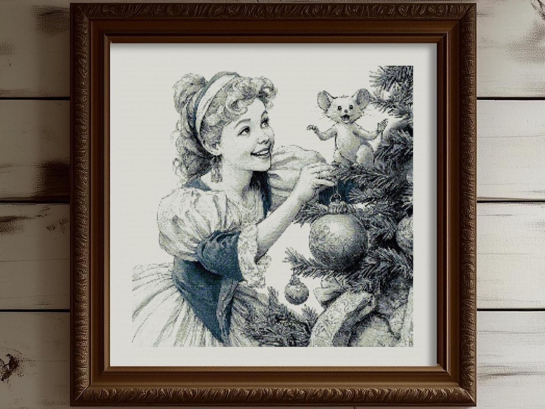 Cinderella Cross Stitch Pattern: Vintage Fairytale Design (PDF Download ...