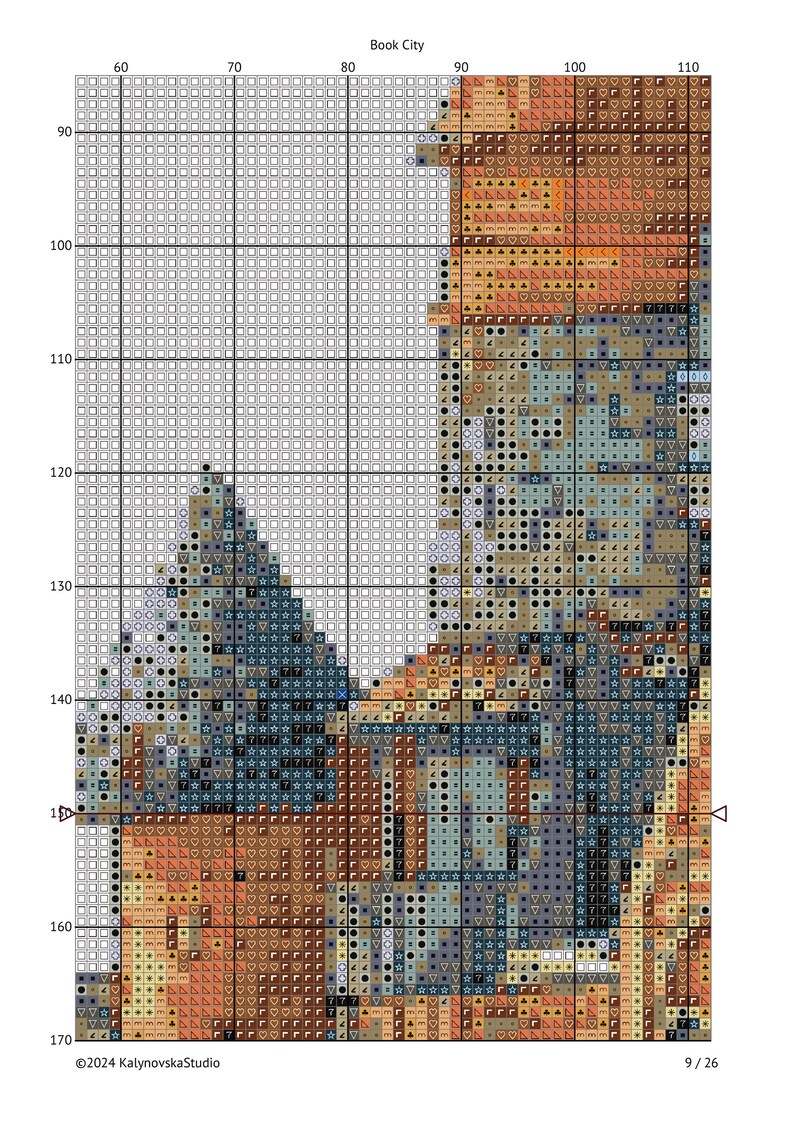 Book City Cross Stitch Pattern, Antique Cross Stitch, Vintage ...