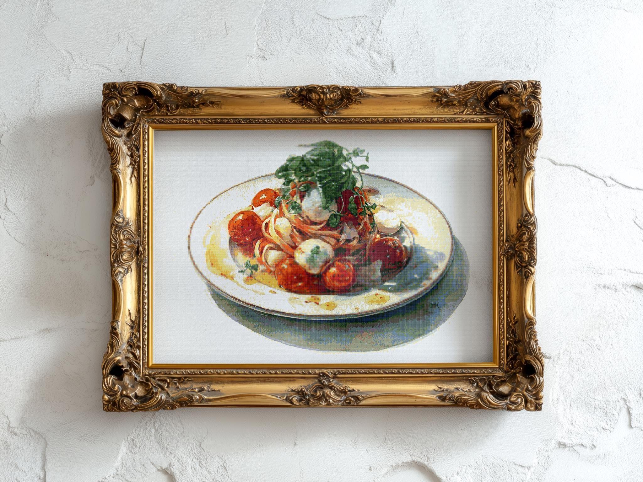 Italian Pasta Cross Stitch Pattern: Vintage Design (PDF Download ...