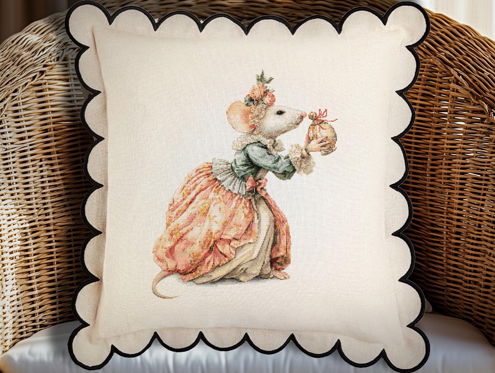 Vintage Cross Stitch Pattern: Rose Scent (PDF Download, Pattern Keeper ...