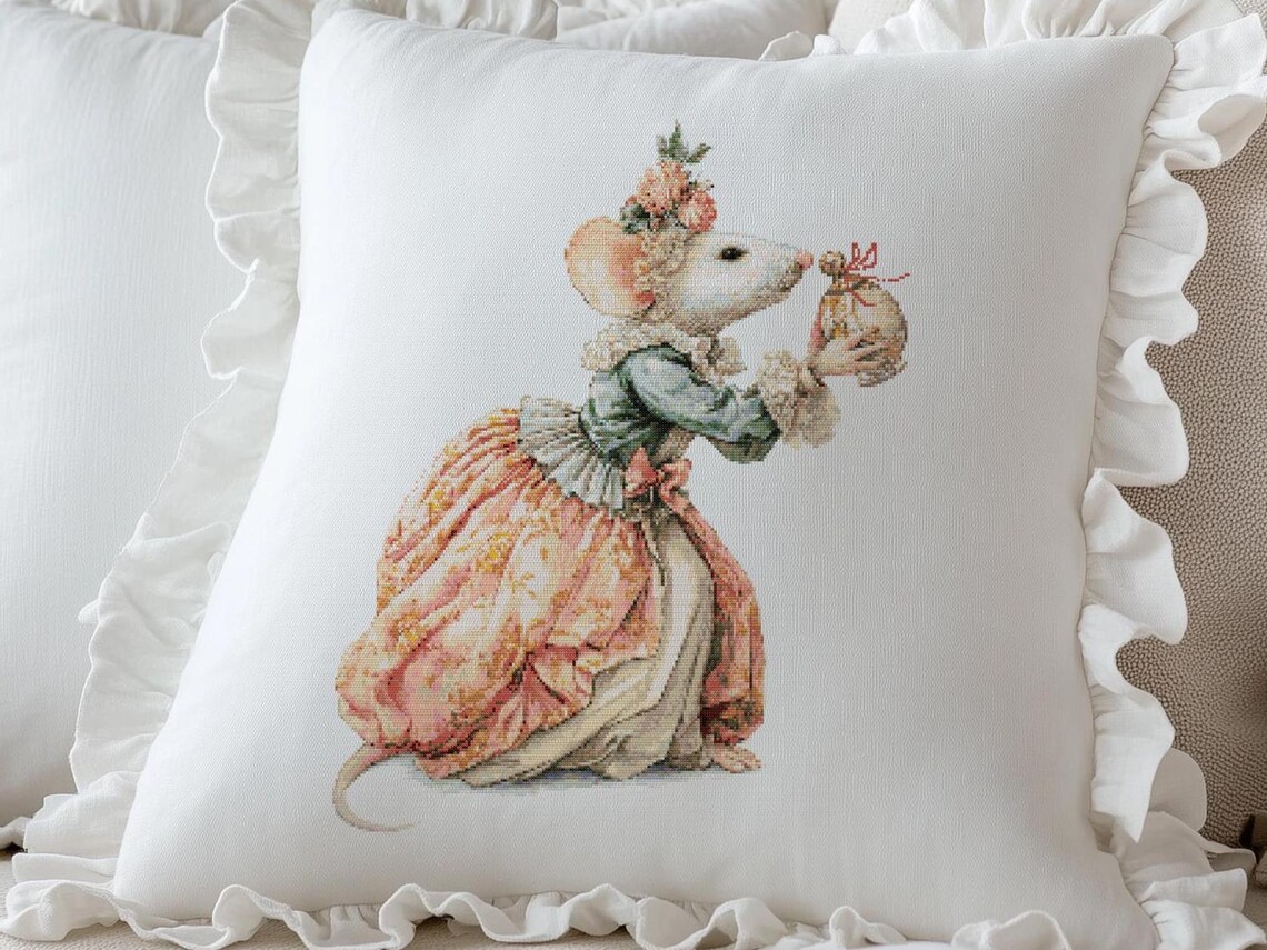 Vintage Cross Stitch Pattern: Rose Scent (PDF Download, Pattern Keeper ...