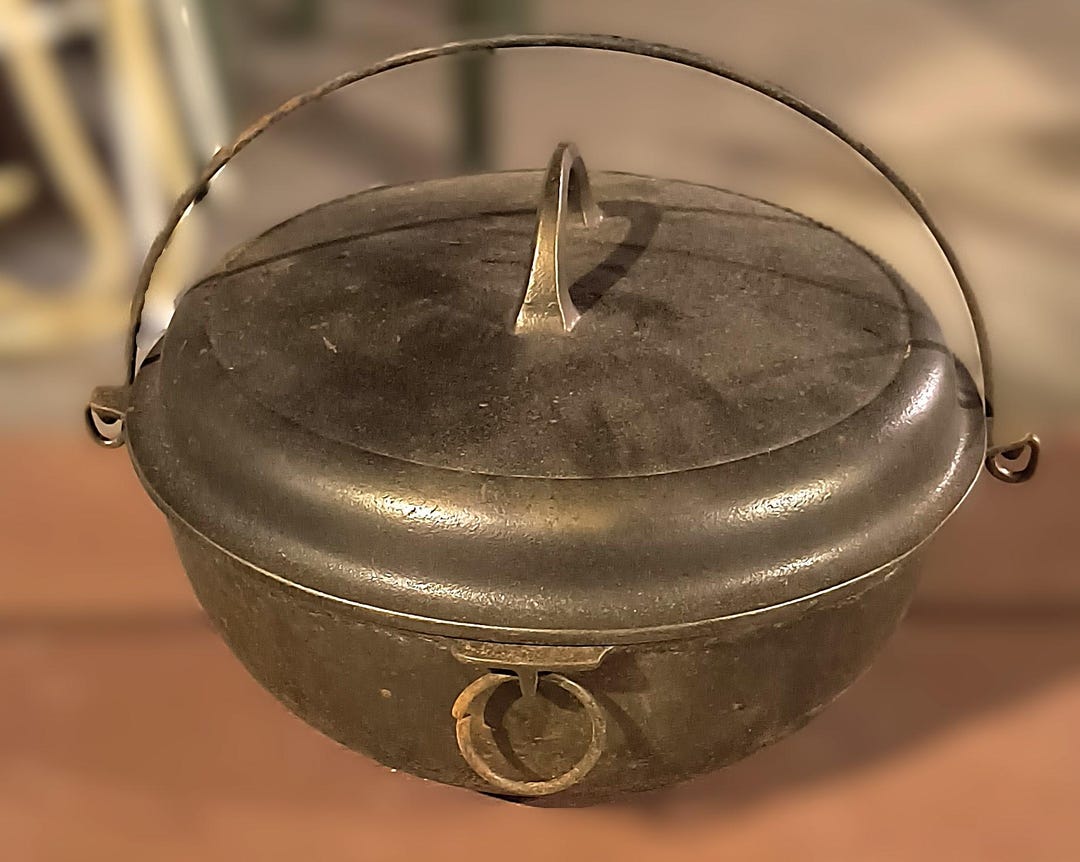 Antique Cast Iron Cookware scotch Pot Pan, Erie 1891 and Kettle, Taiwan ...