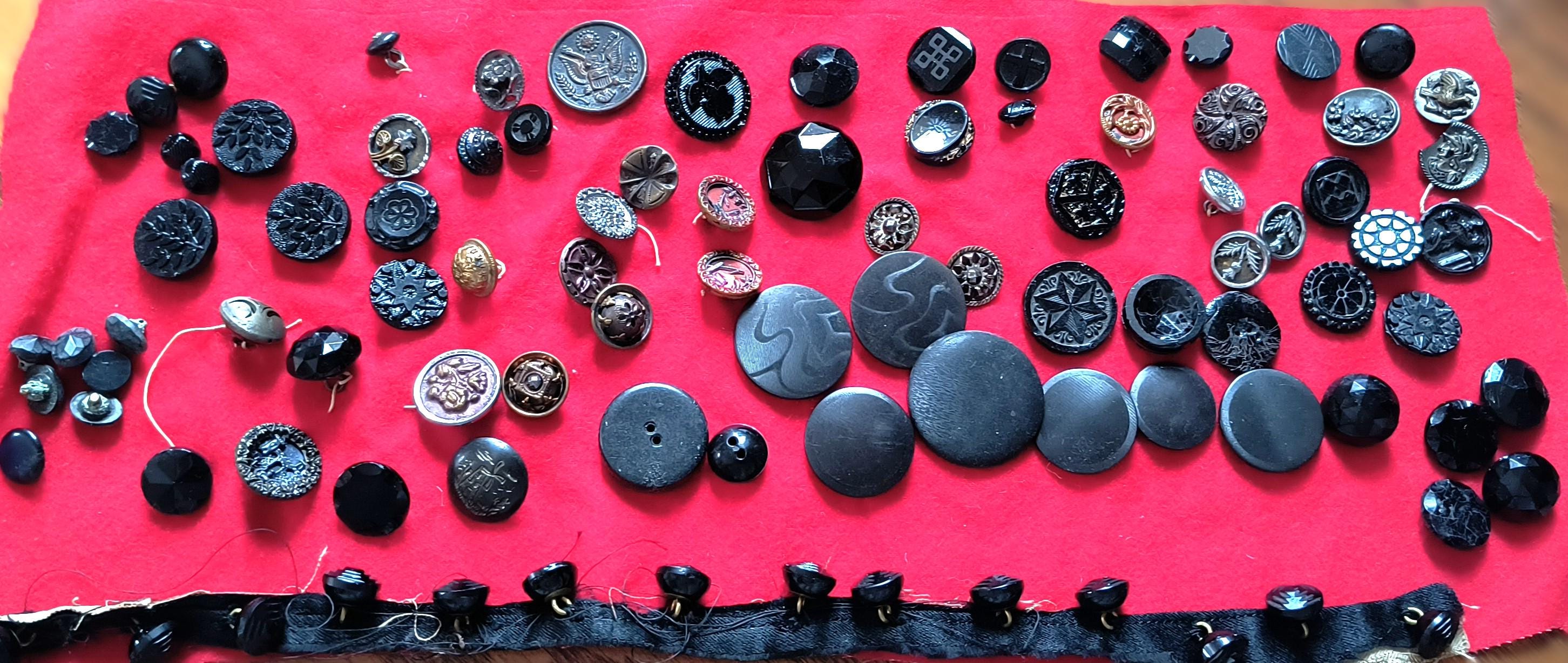 Victorian Black Buttons and More - Etsy