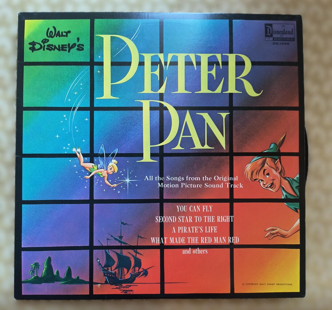 1963 Peter Pan Movie Soundtrack - Vinyl Record - Etsy