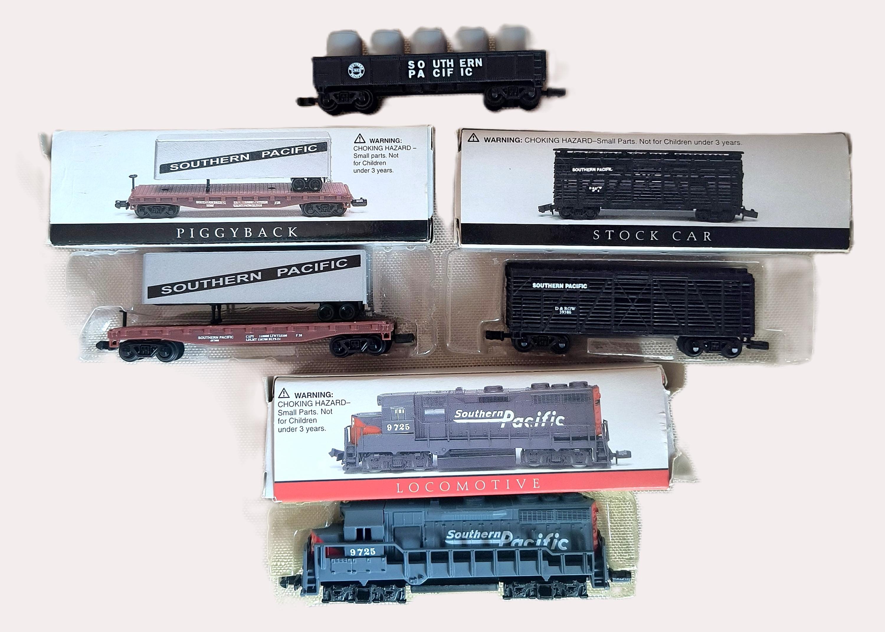 Collectible Miniature Southern Pacific Train Cars (4) - Etsy