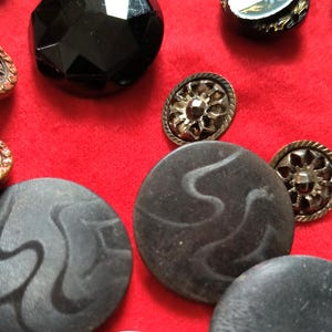 Victorian Black Buttons and More - Etsy