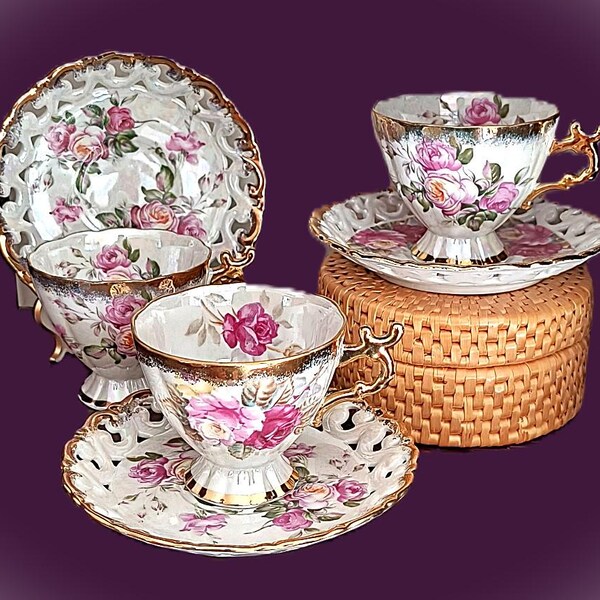 Red Rose Tea Cup - Etsy