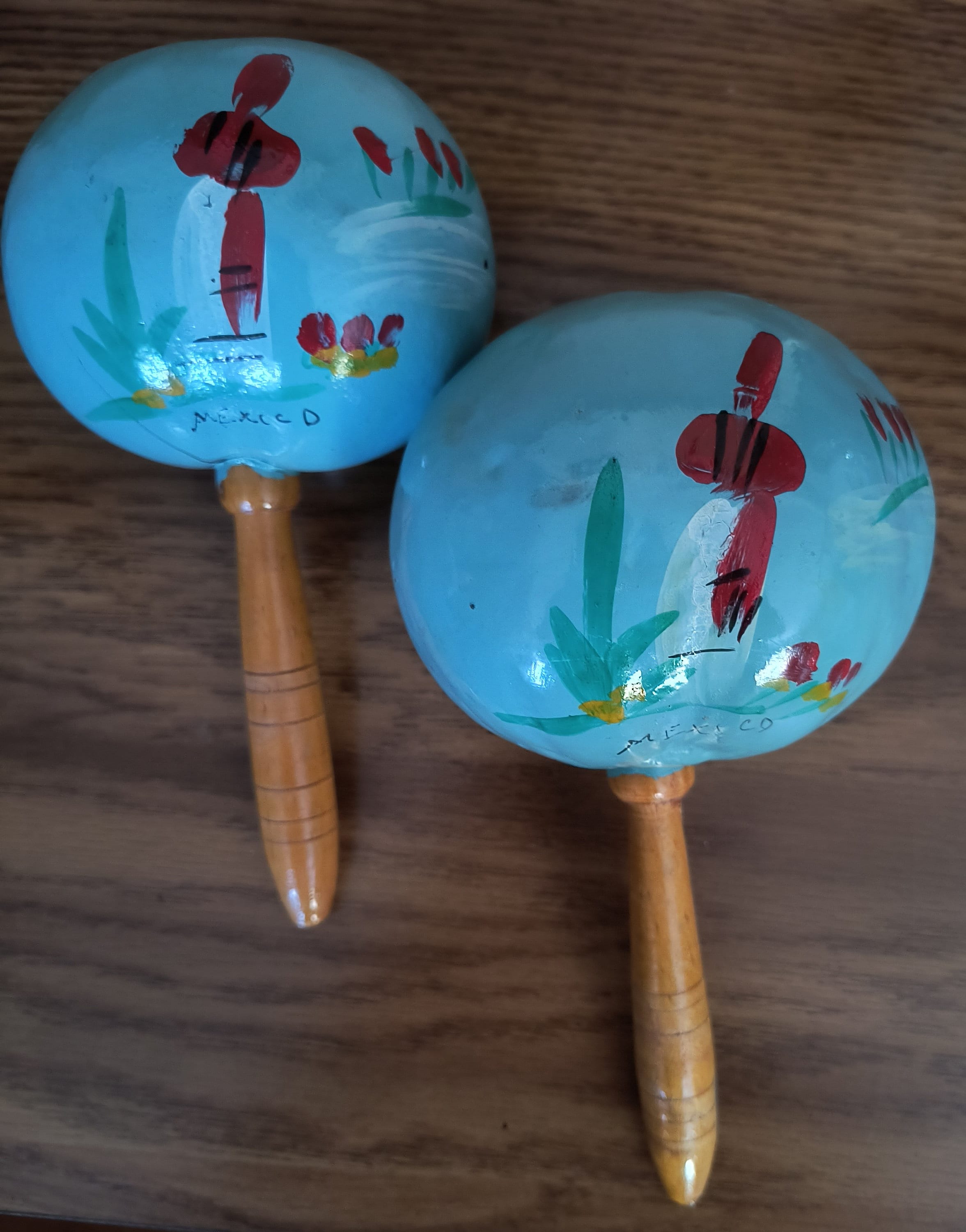 Maracas Mexican Souvenirs, Vintage Rattles Noise Makers 2 Sets - Etsy