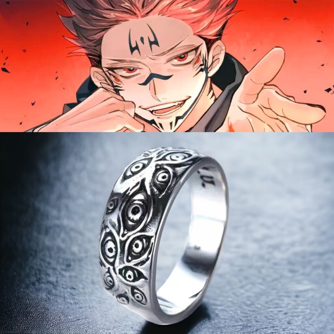 Demon Eye Ring Anime Jujutsu Kaizen Ring, Infinity Eye Ring, Chunky Eye ...