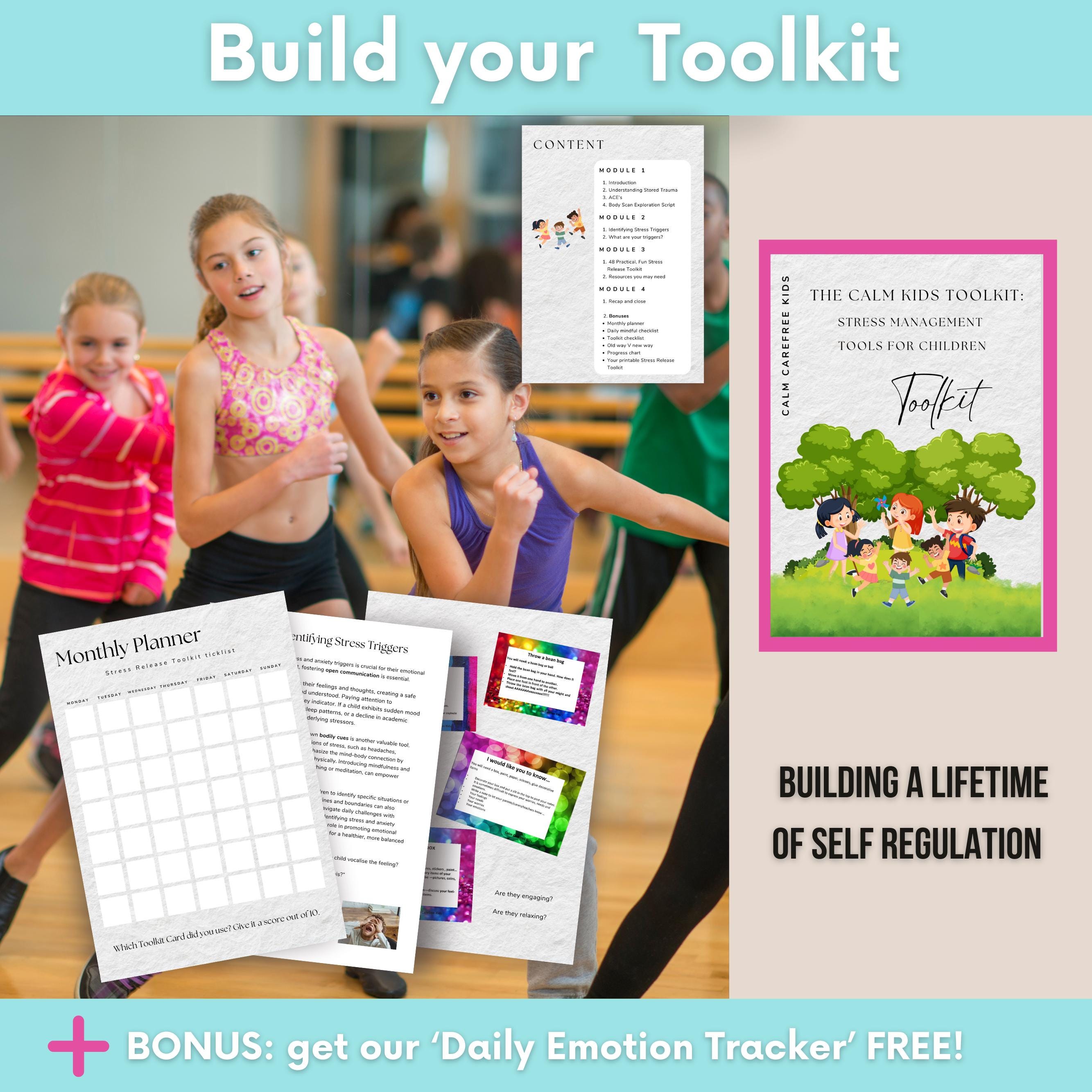 Emotional Regulation Toolkit for Kids, Self Regulation Cards With Fun ...