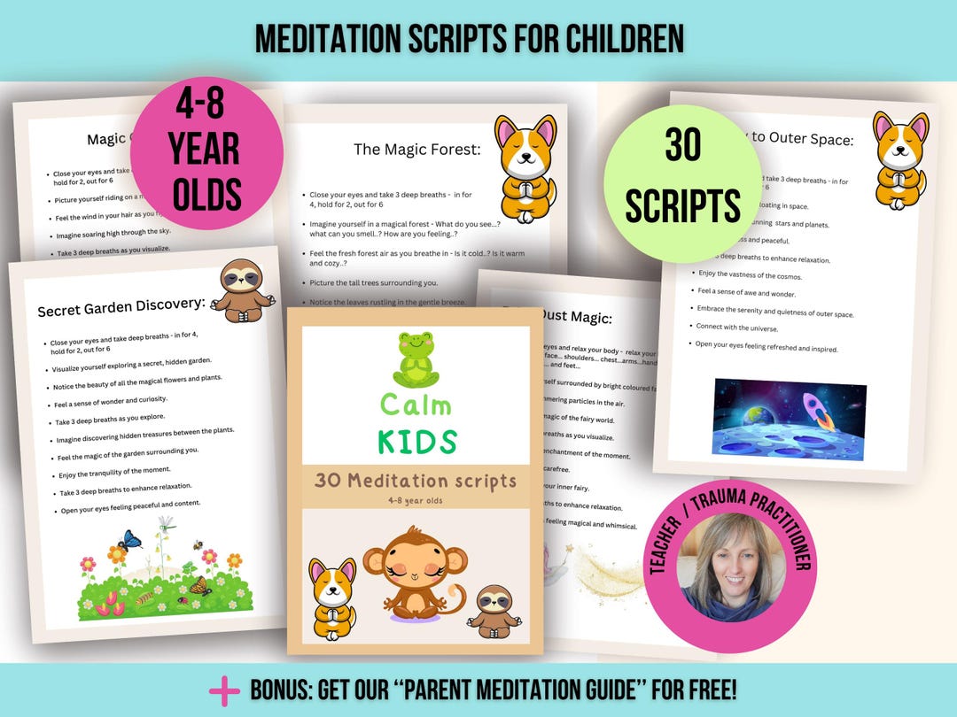 Meditation Scripts for Children: 30 Relaxation Stories (PDF), Child ...