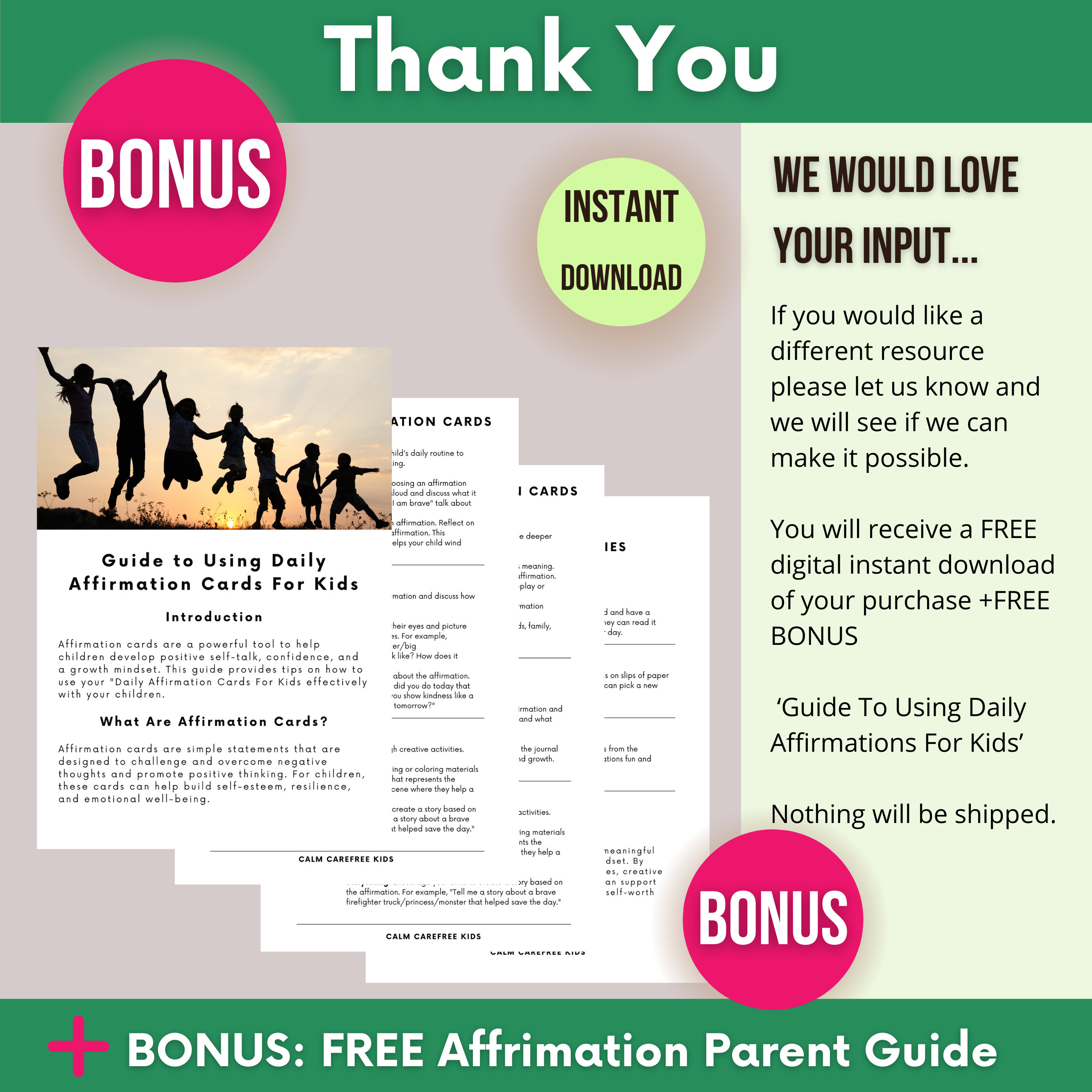 Monster Affirmation Cards for Kids Printable, Child Positive ...