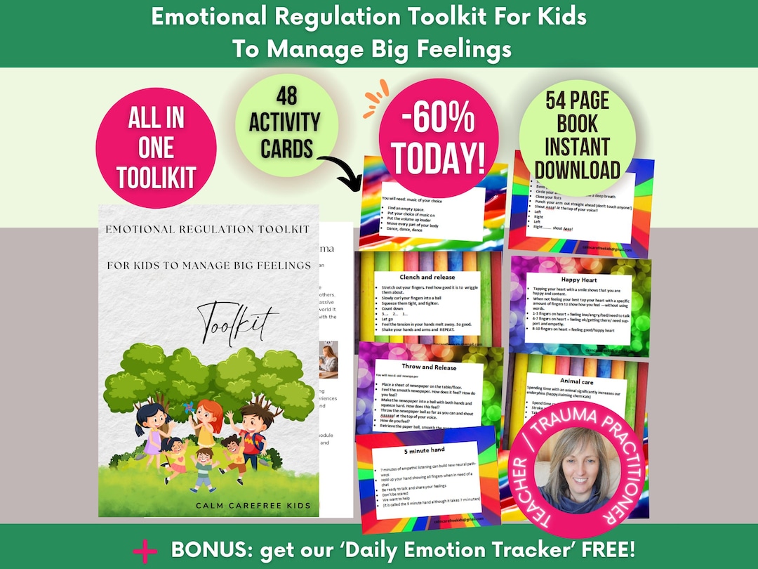 Emotional Regulation Toolkit for Kids: Self Regulation Cards (digital ...
