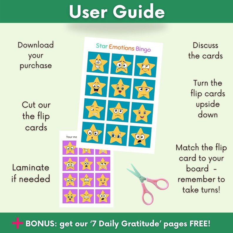 Emotions and Feelings Bingo Wellness Game for Kids, Printable Emotional ...