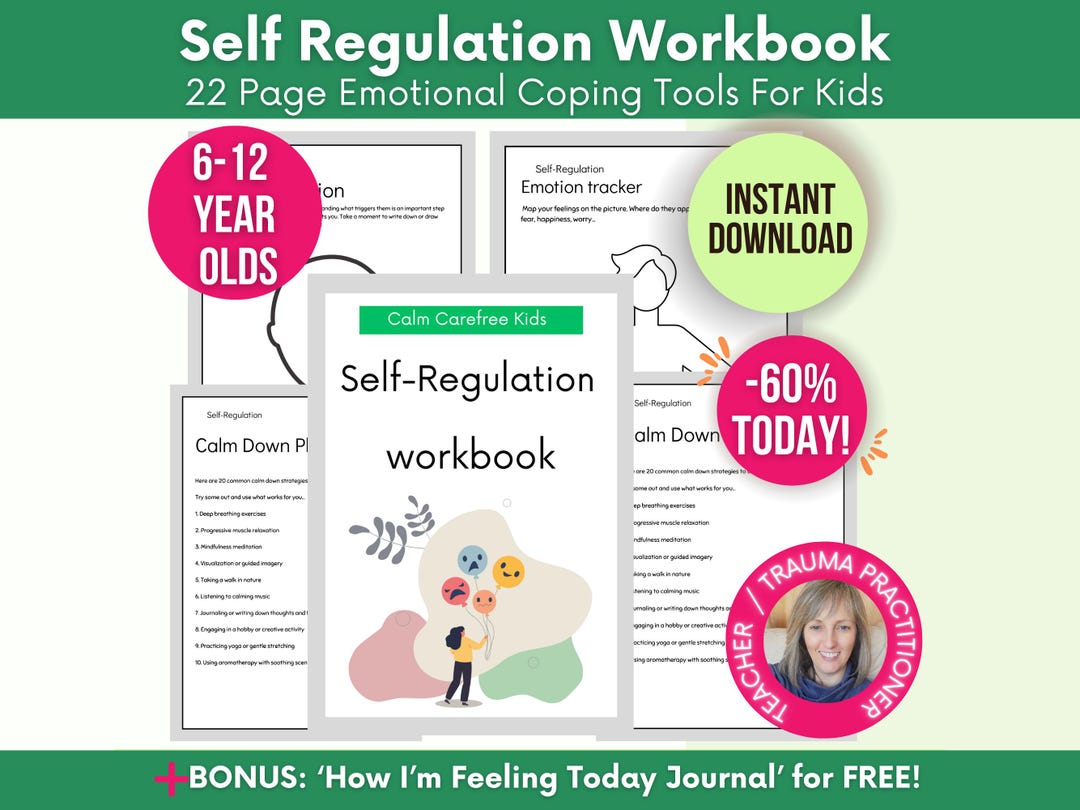 Self-regulation Workbook for Kids: Emotional Coping (digital Download ...