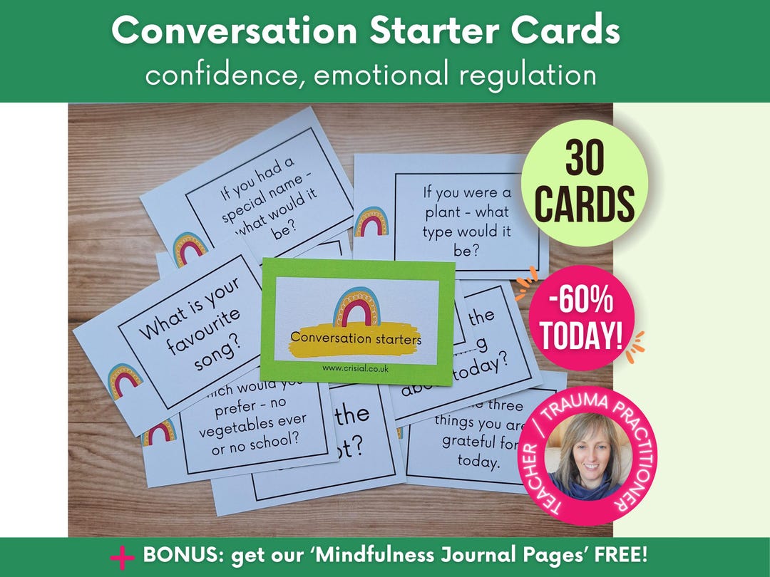 Conversation Starter Cards for Kids: Confidence & Connection - Etsy