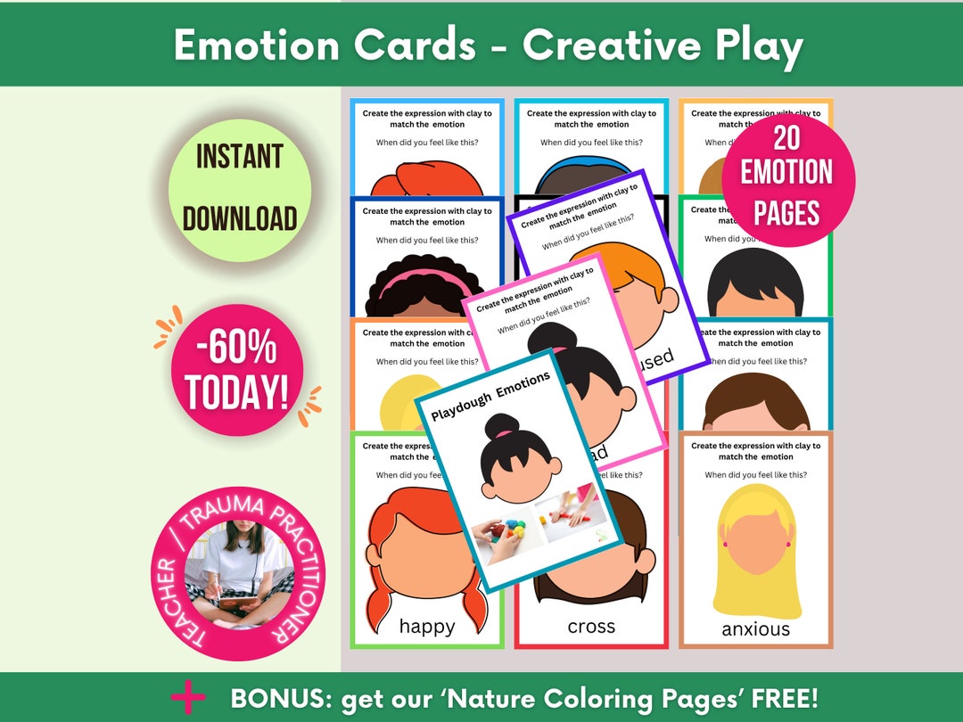 Emotion and Feelings Craft Cards for Kids, Sensory Emotions Activity ...