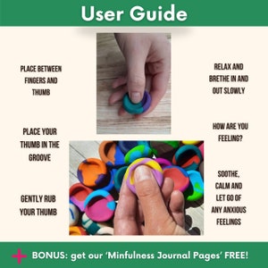 Worry Stone Sensory Fidget Toy, Kid's Fidget Toy, Tactile Thumb Stone ...