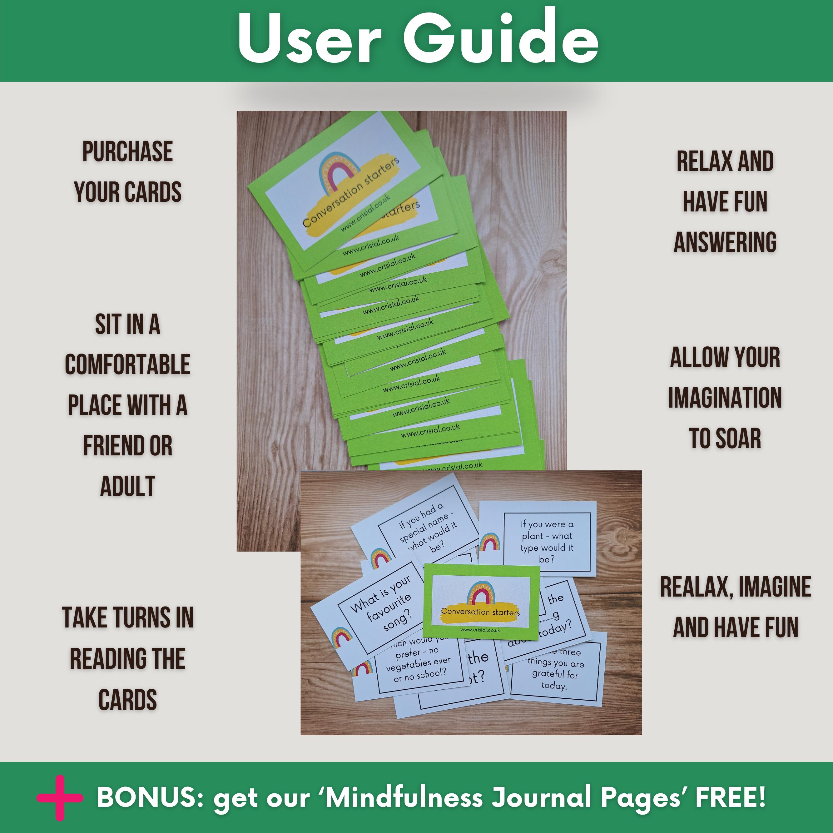 Conversation Starter Cards for Kids, SEN Cards, Child Conversation and ...