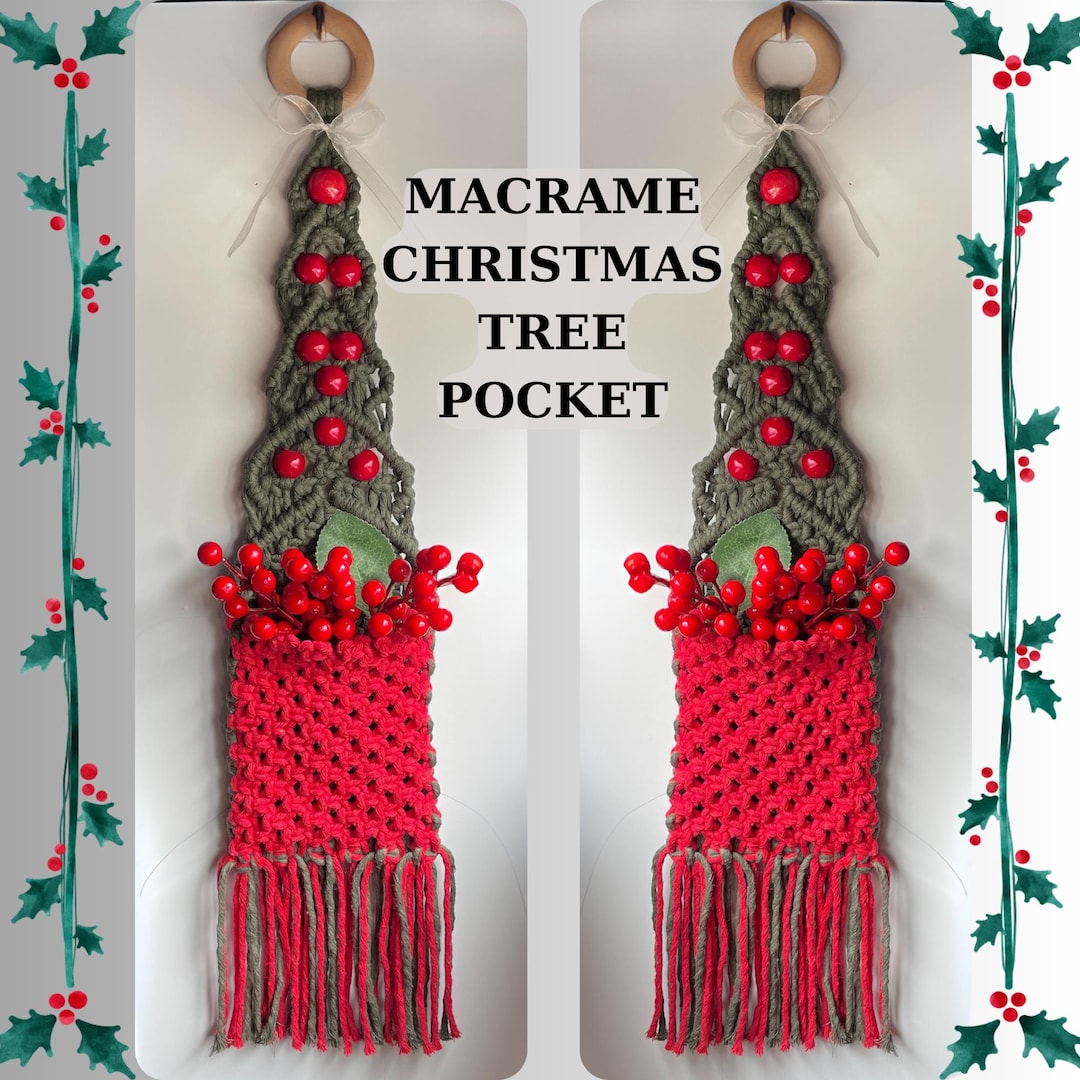 Macrame PATTERN VIDEO, Macrame Xmas Tree Pattern, Macrame Christmas ...