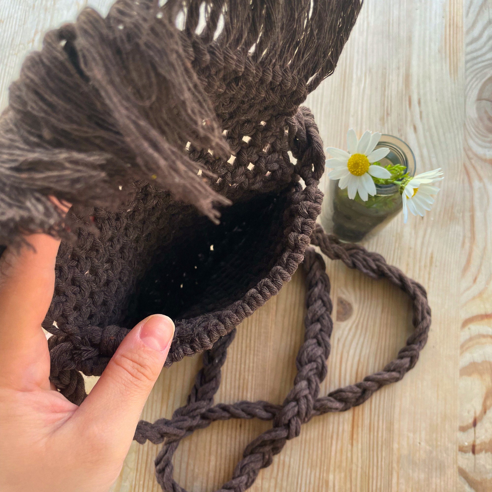 Macrame Phone Bag, Crossbody Bag, Macrame Shoulder Bag, Handmade Bag ...