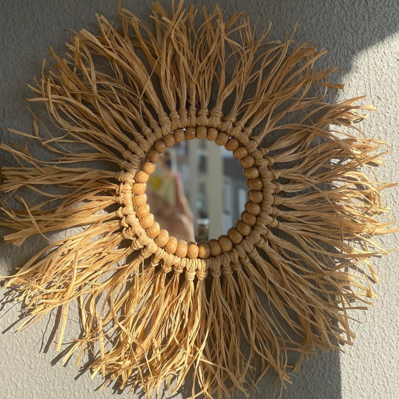 Raffia Wall Decor - Etsy